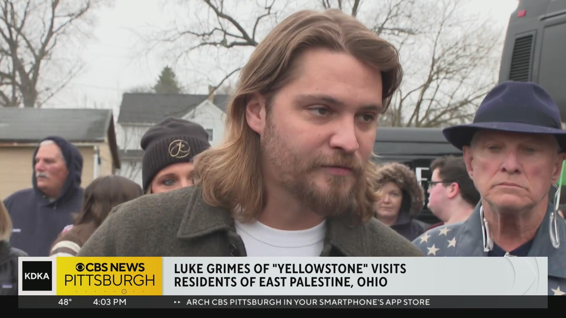 'Yellowstone' star and Ohio native Luke Grimes visits East Palestine ...