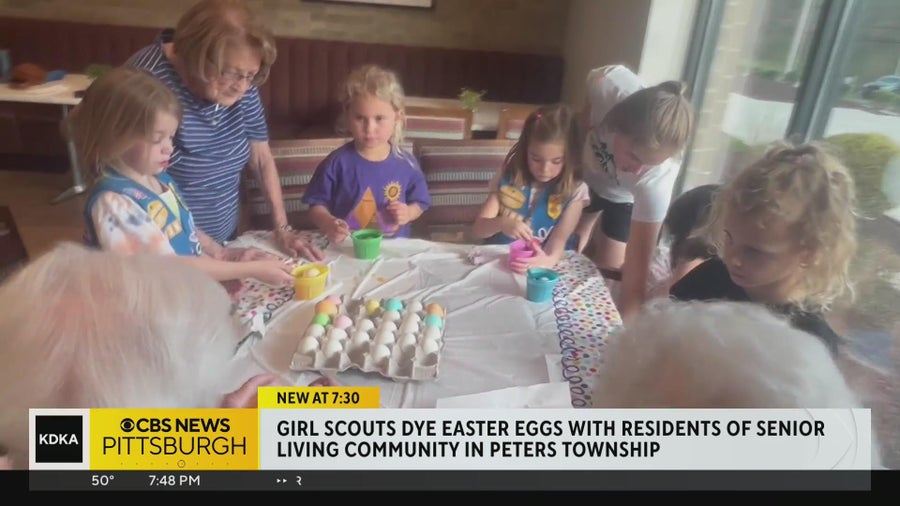 'Egg-celent and heartwarming:' Girl Scout troop decorates Easter Eggs ...