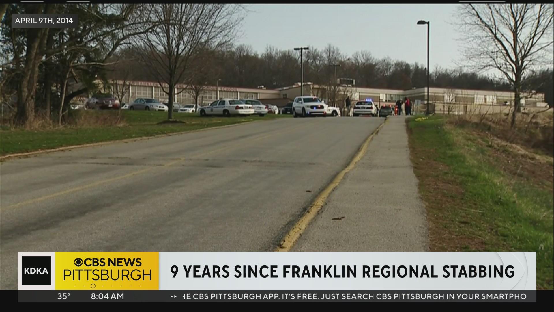 Nine years marked since Franklin Regional High School stabbings - CBS ...
