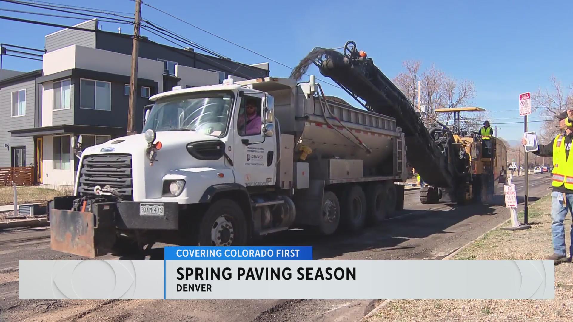 Denver plans to pave 450+ lane miles this summer - CBS Colorado