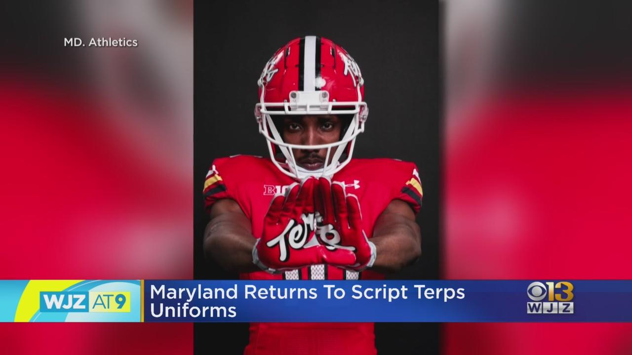 Maryland returns to retro "Script Terps" football uniform - CBS Baltimore