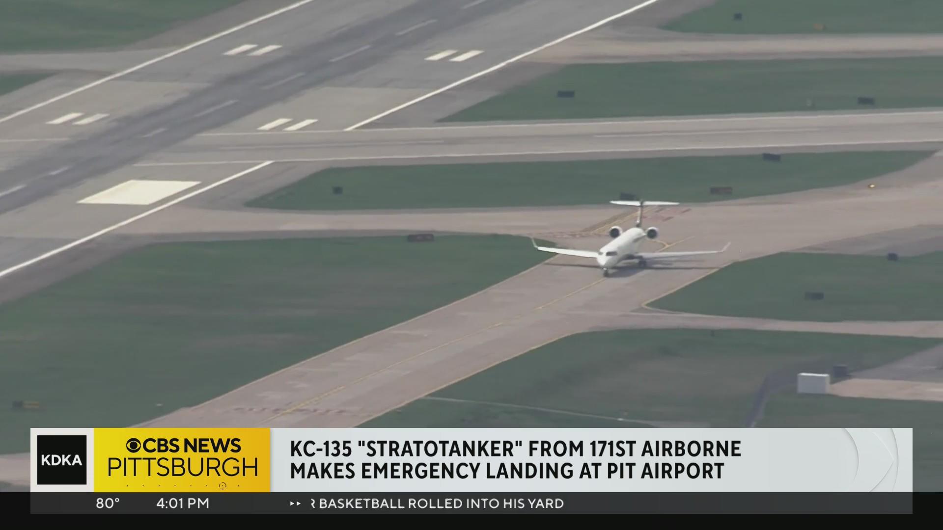 Military aircraft makes emergency landing at Pittsburgh International ...