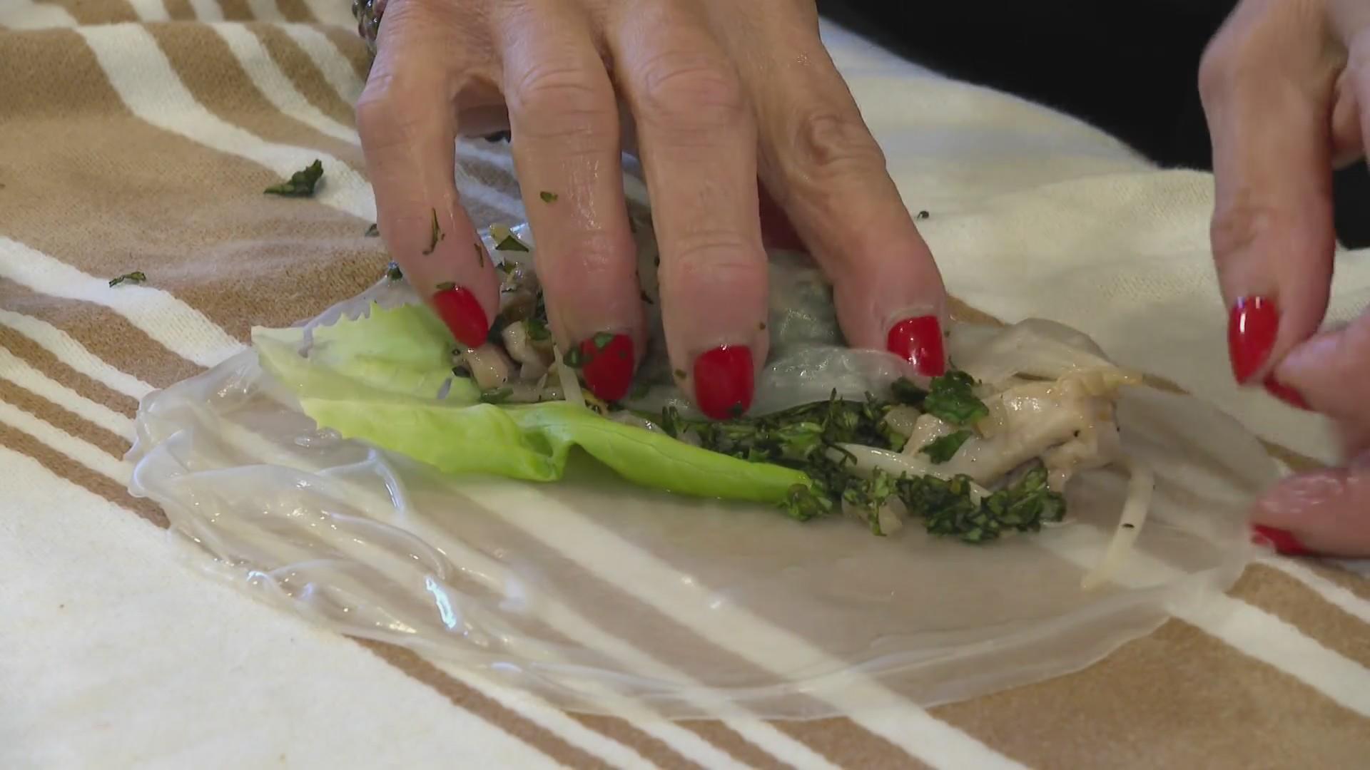 Cooking With Rania: Chicken Spring Rolls with Hoisin Chili Sauce - CBS ...