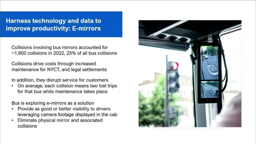 MTA considering digital e-mirrors to replace large side mirrors on ...