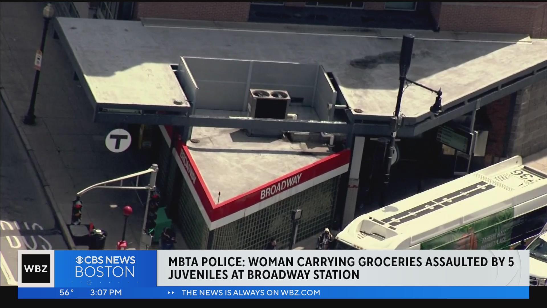 5 juveniles wanted for attacking woman at Broadway MBTA station in ...