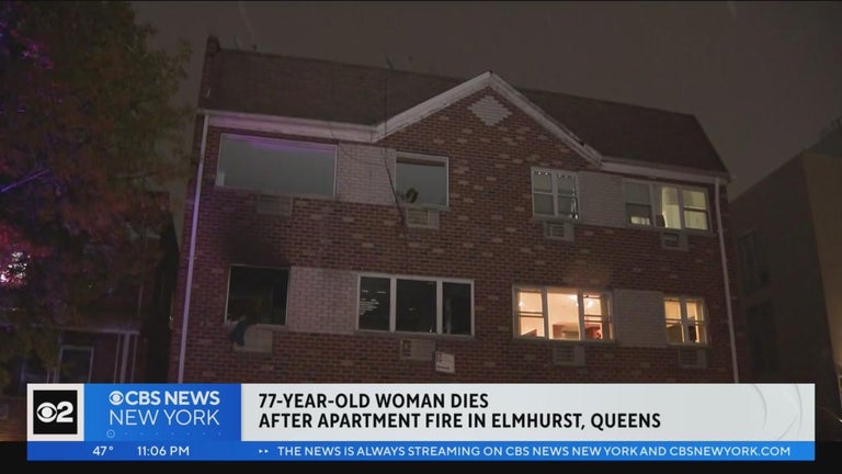 77-year-old woman killed in Queens building fire - CBS New York