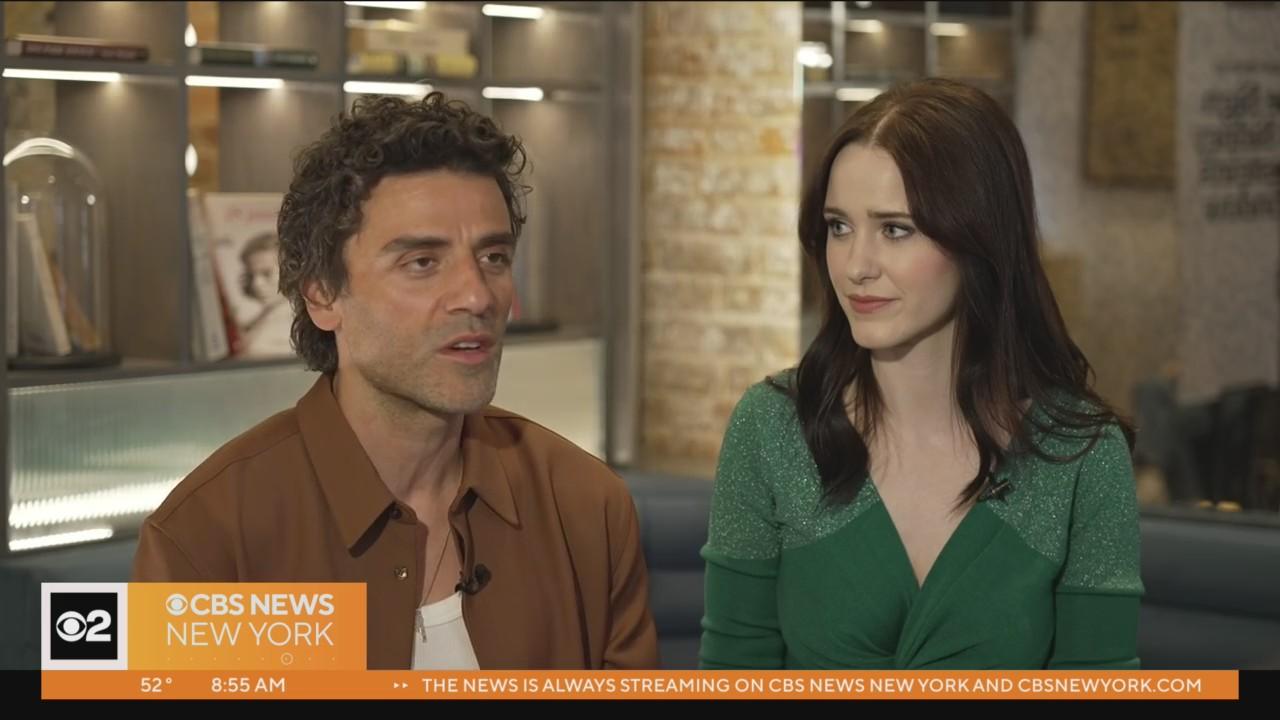 Actors Oscar Isaac, Rachel Brosnahan sit down with CBS2 to discuss "The ...