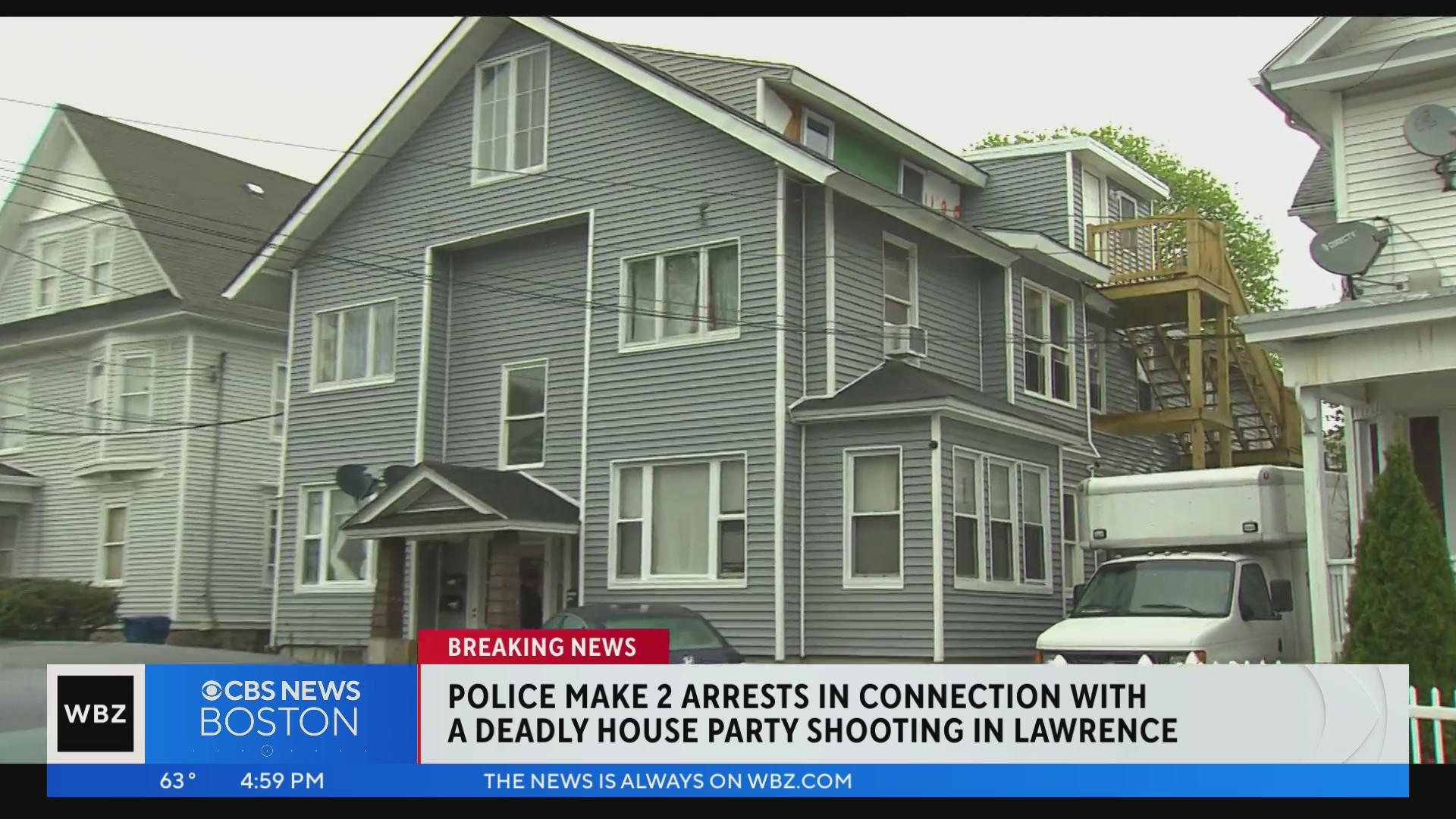 2 men arrested on weapons charges after shooting at Lawrence house ...