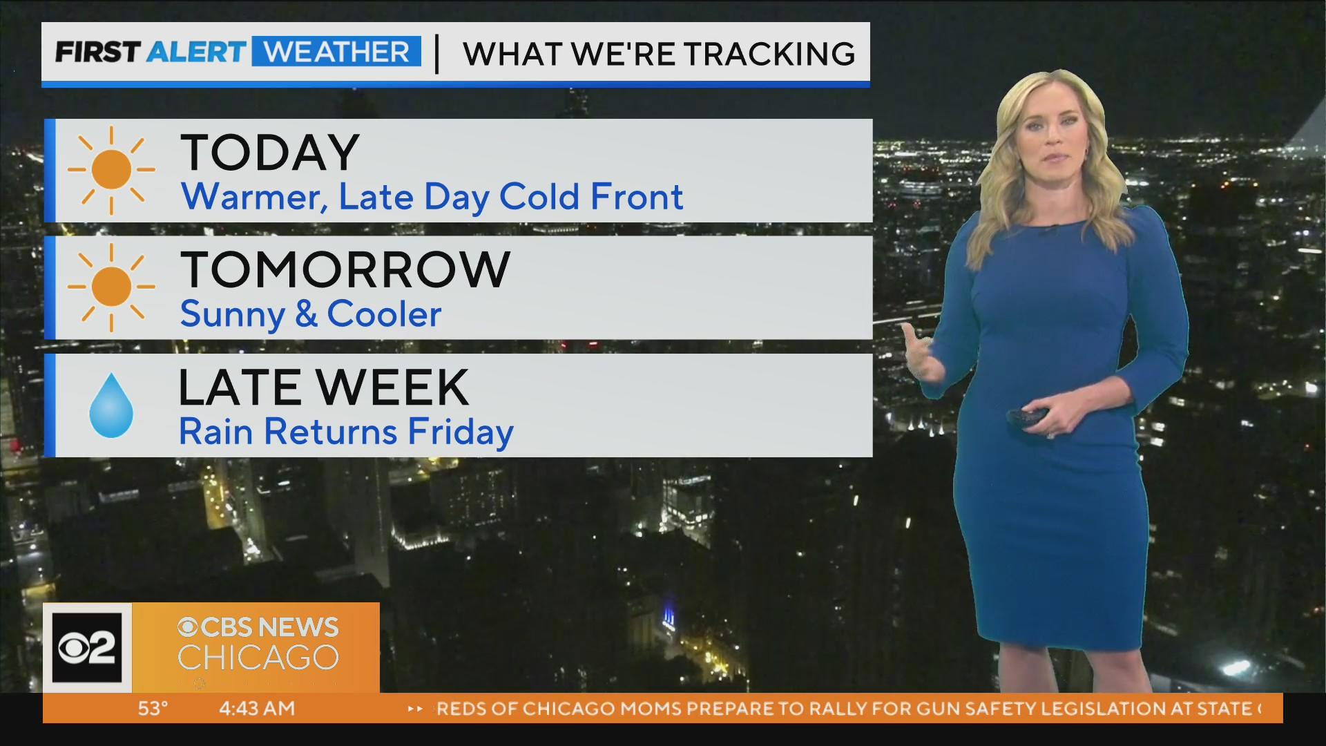 Chicago First Alert Weather: Temperatures in the 80s before drop - CBS ...