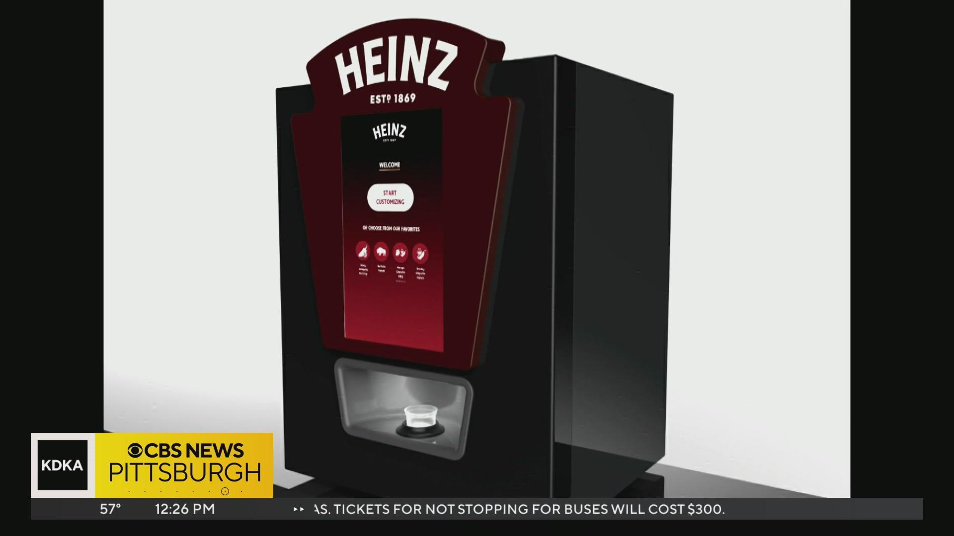 Kraft Heinz unveils customizable digital sauce dispenser - CBS Pittsburgh