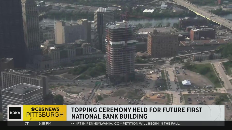 Topping ceremony held at site of new FNB Tower - CBS Pittsburgh