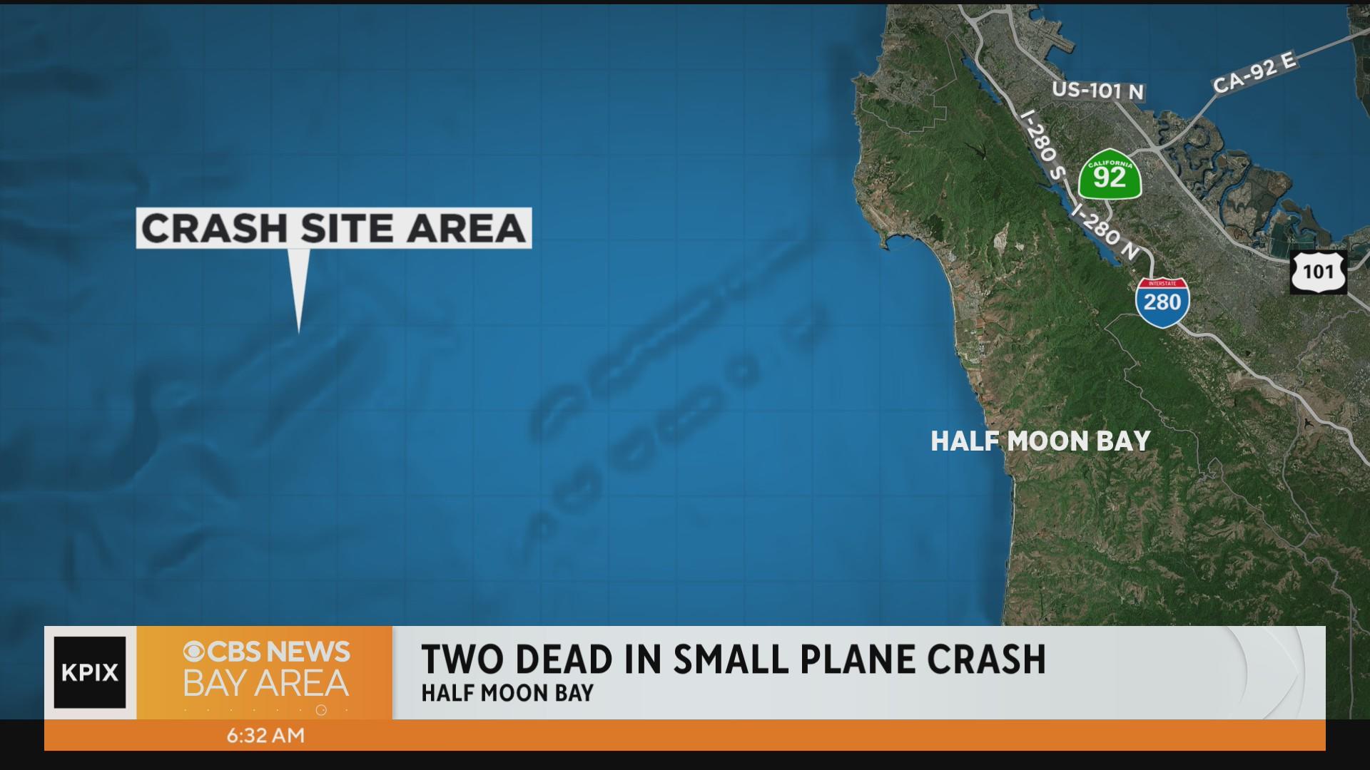 2 die in small plane crash in Pacific off Half Moon Bay - CBS San Francisco