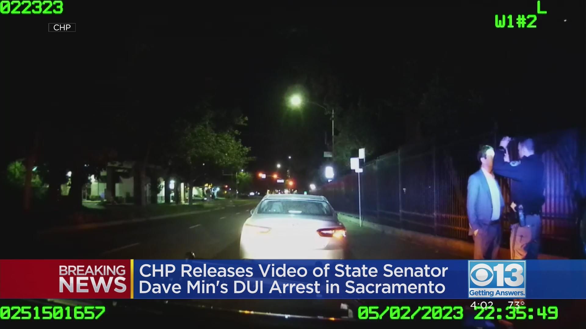 CHP releases video of state Senator Dave Min's DUI arrest in Sacramento ...