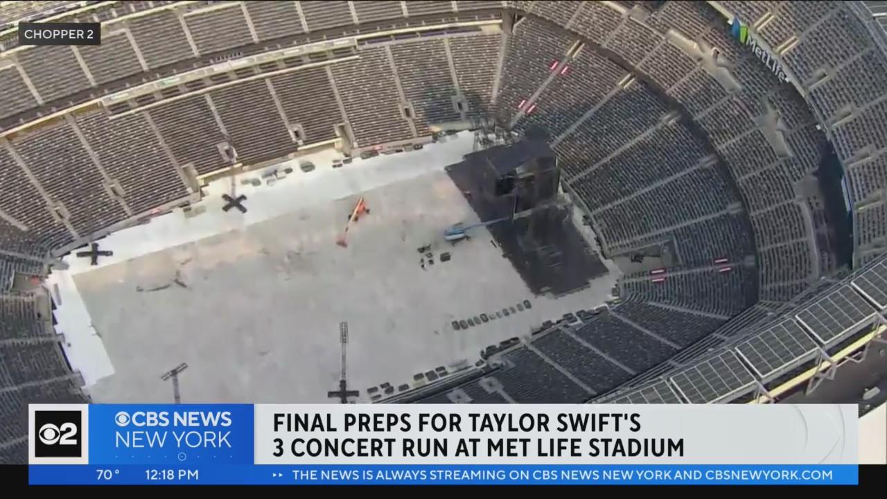 A first look at Taylor Swift's Eras Tour setup at MetLife Stadium - CBS ...