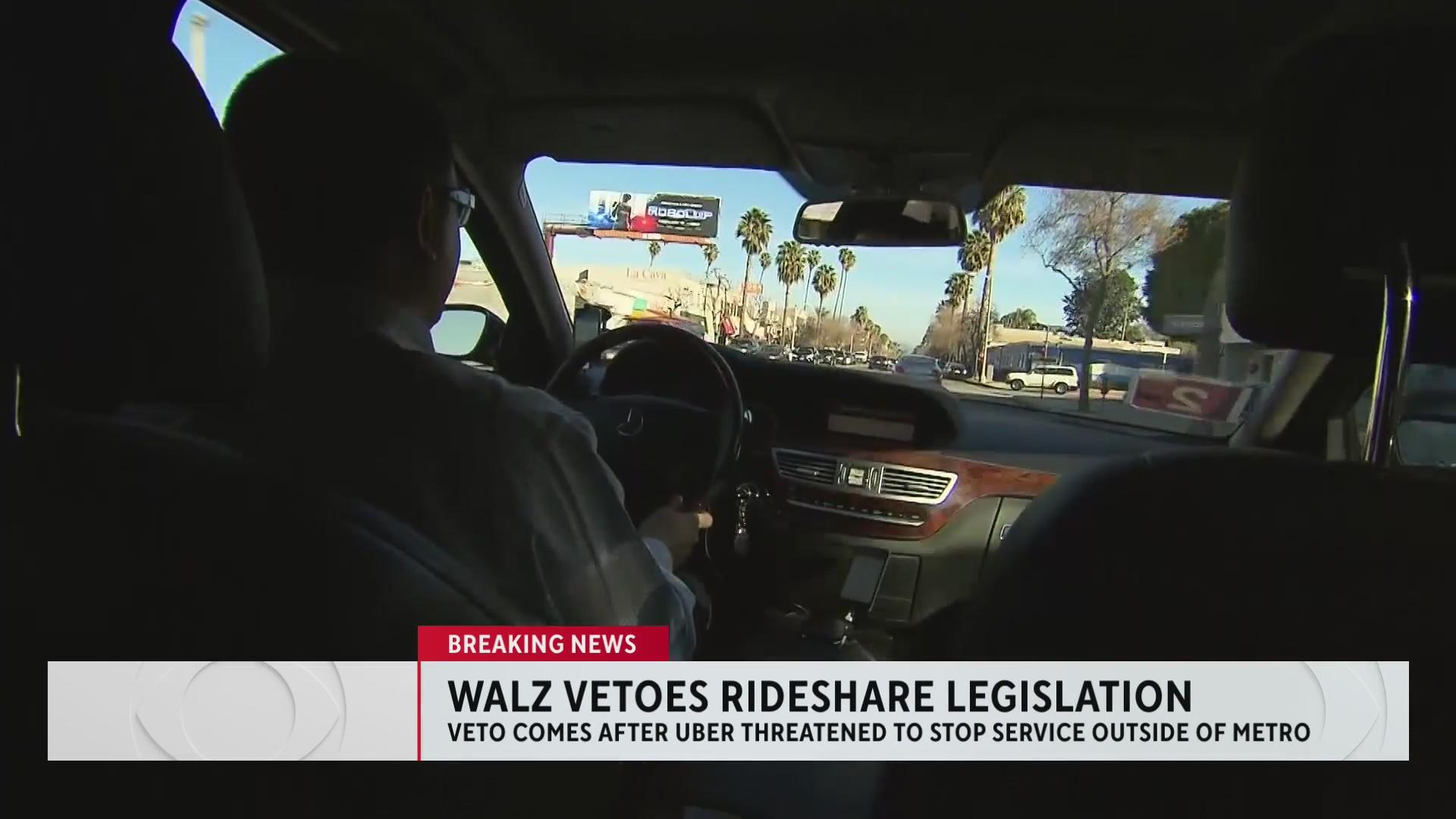 Minnesota Gov. Tim Walz vetoes rideshare driver bill after Uber ...