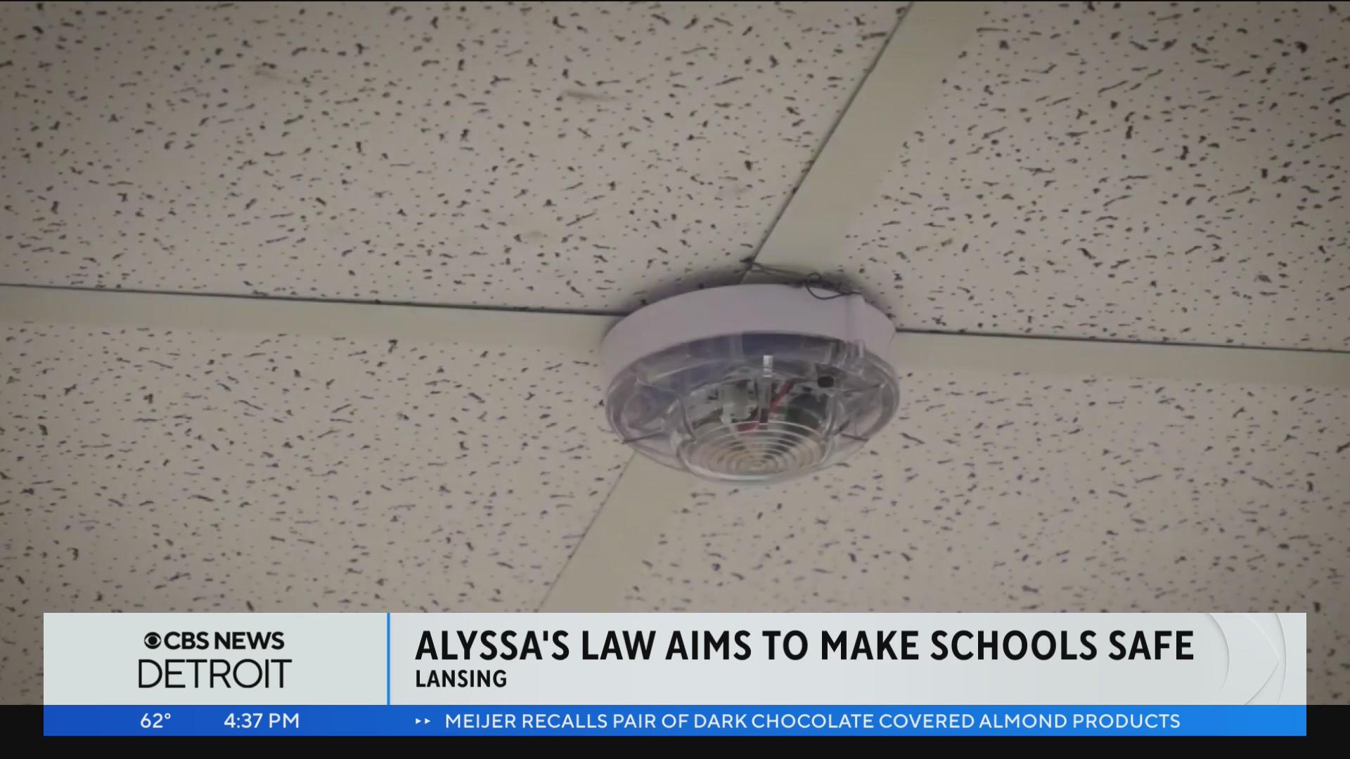 Michigan Rep. Brenda Carter introduces "Alyssa's Law" - CBS Detroit