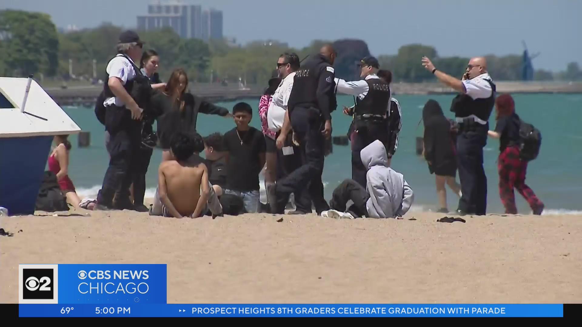 North Avenue Beach closed after shot fired on lakefront - CBS Chicago