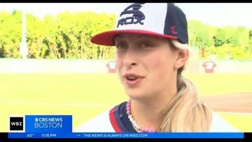 Marika Lyszczyk makes more baseball history in Brockton Rox debut - CBS ...