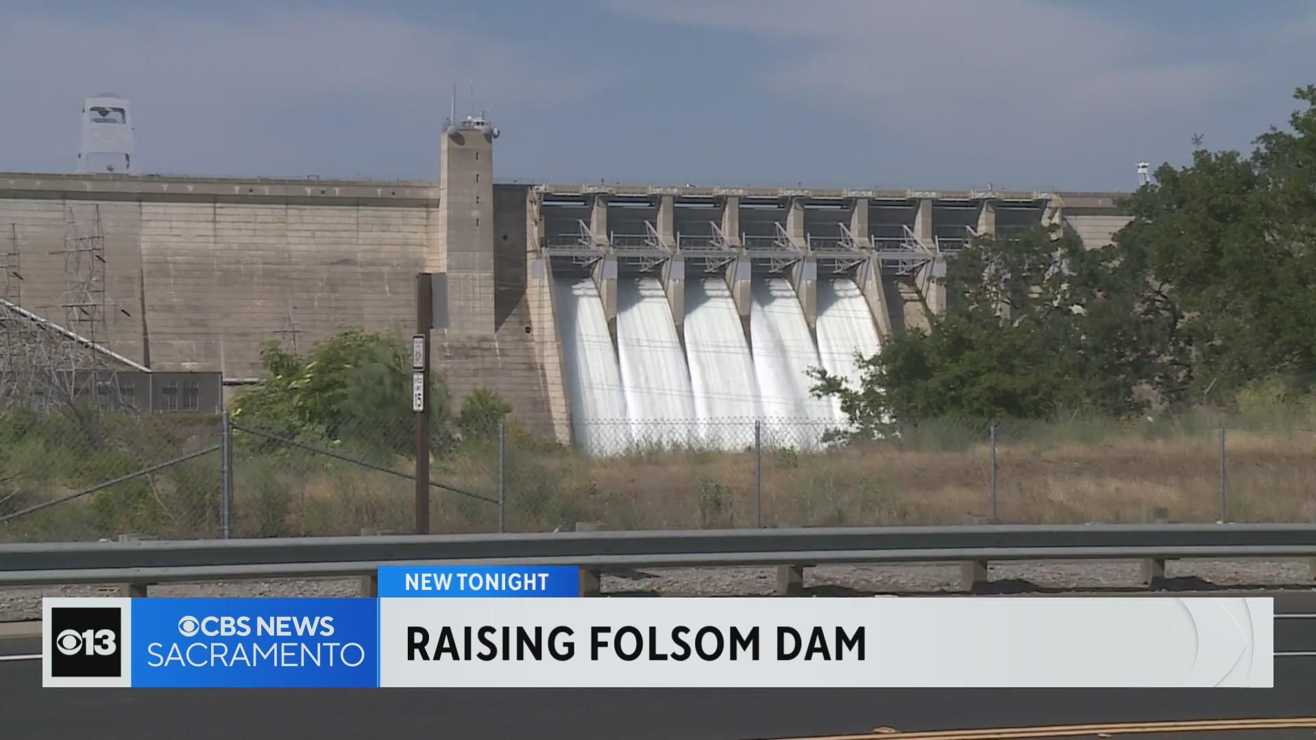 Plan underway to raise Folsom Dam to store more water in the lake - CBS ...
