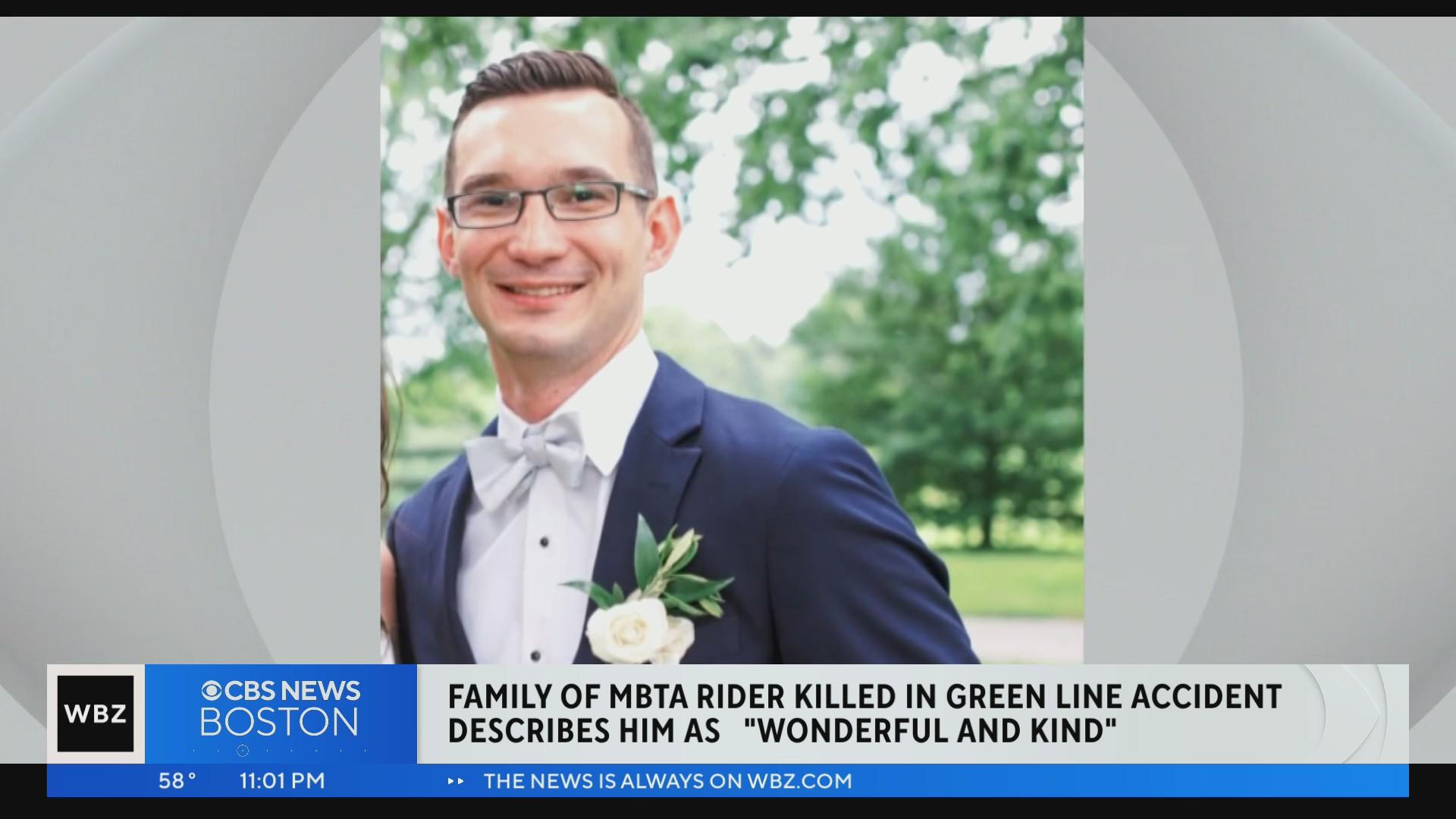 Man killed by Green Line trolley at North Station identified as Adam White of Sherborn - CBS Boston