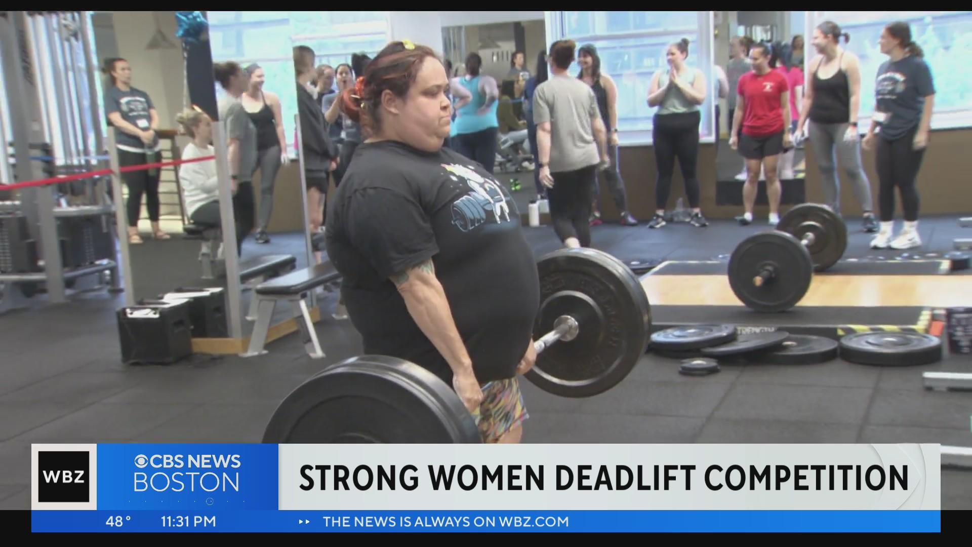 Women take part in 'Strong Women' deadlift competition at Healthworks ...