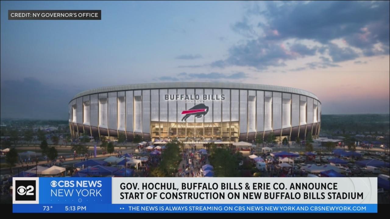 Groundbreaking ceremony for new Buffalo Bills stadium held in Orchard ...