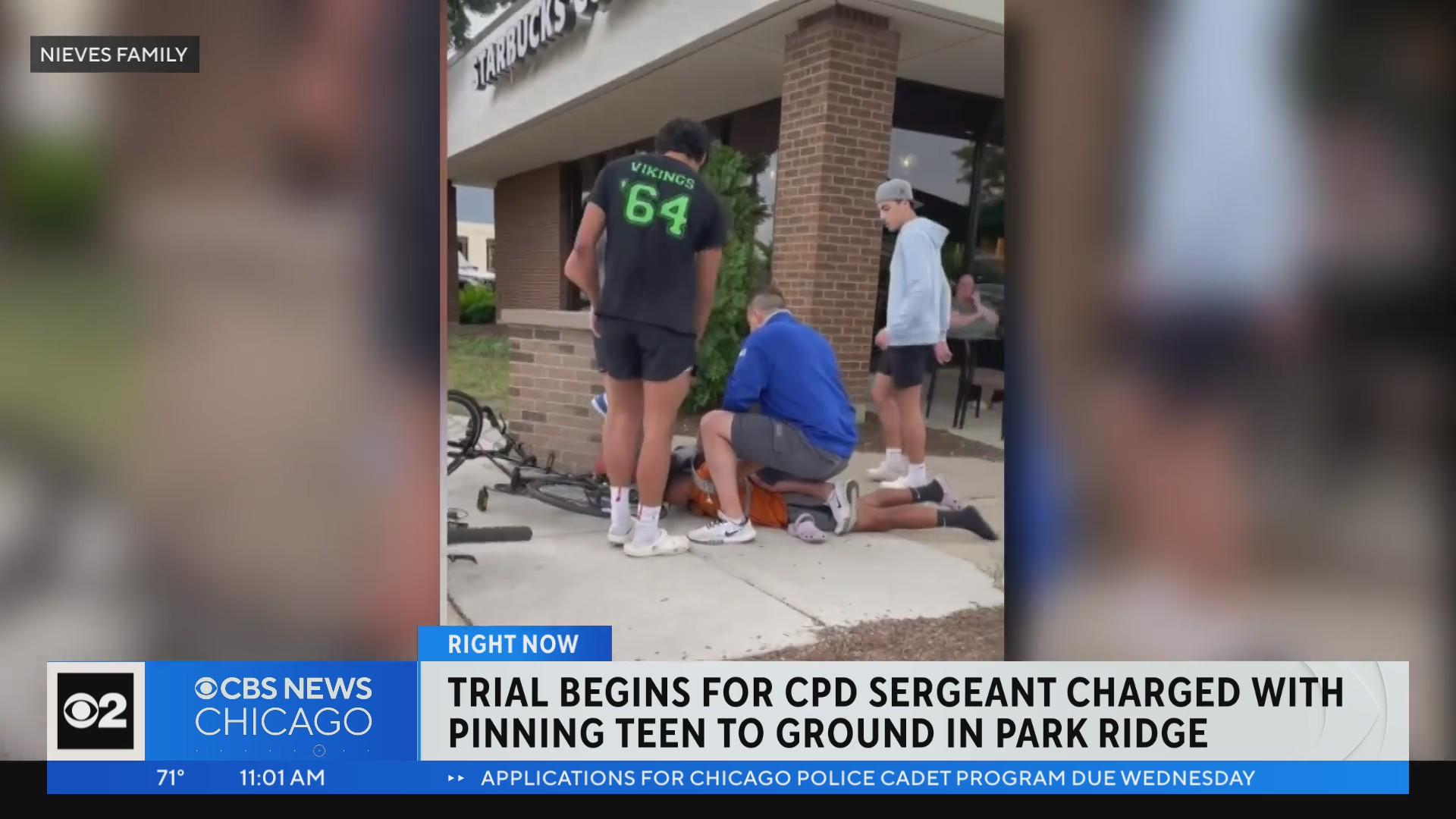 Trial for CPD sergeant charged with pinning teen to ground in Park ...