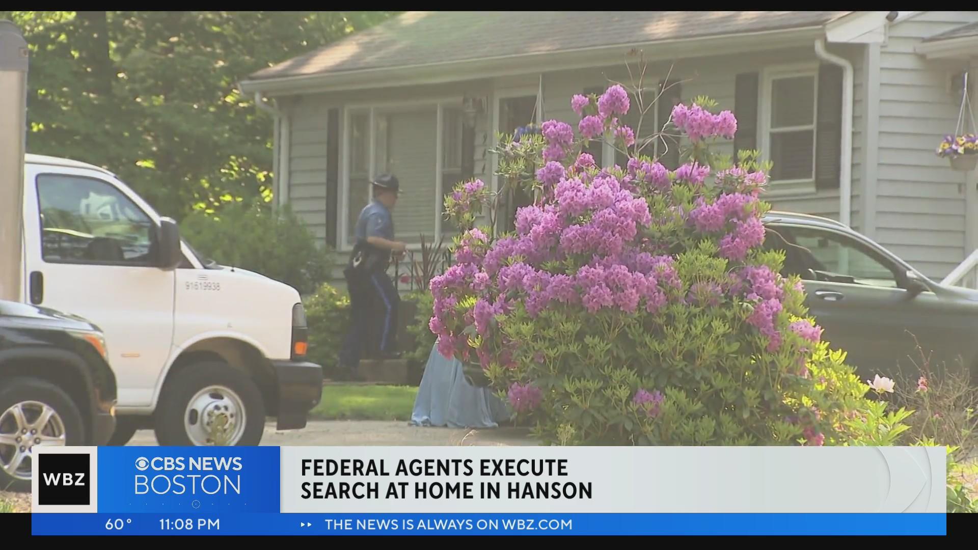 Federal agents search home in Hanson for several hours - CBS Boston