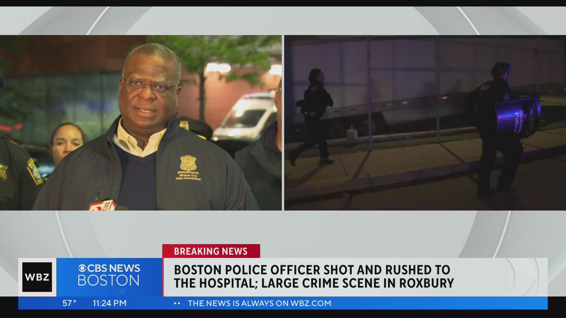 Boston Police officer shot multiple times in Roxbury, suspect arrested ...