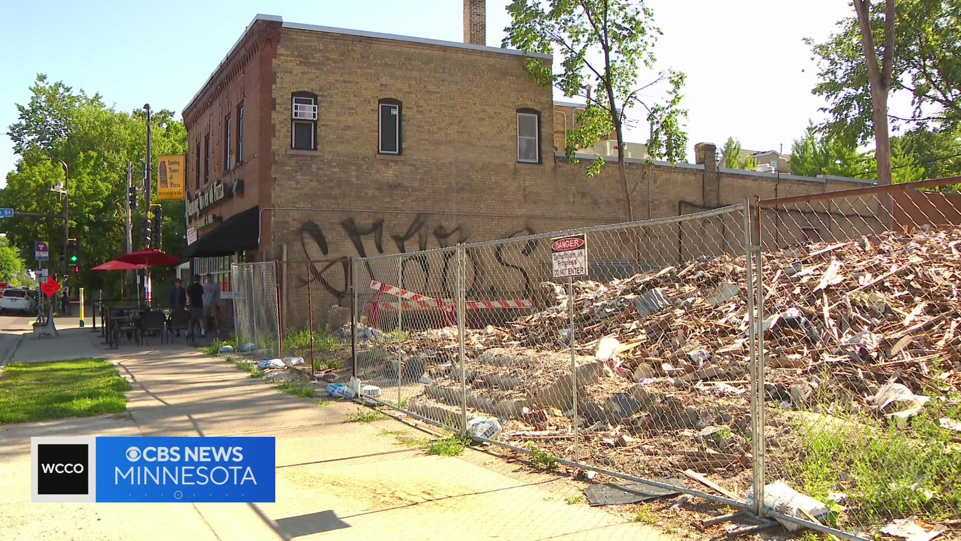 Rubble pile of burned Uptown apartment causing problems six months ...