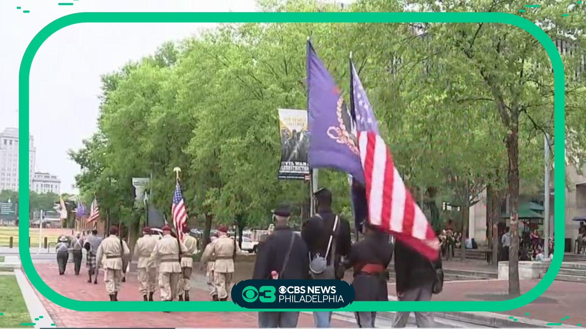 American flag and U.S. Army honored for Flag Day In Philadelphia - CBS ...