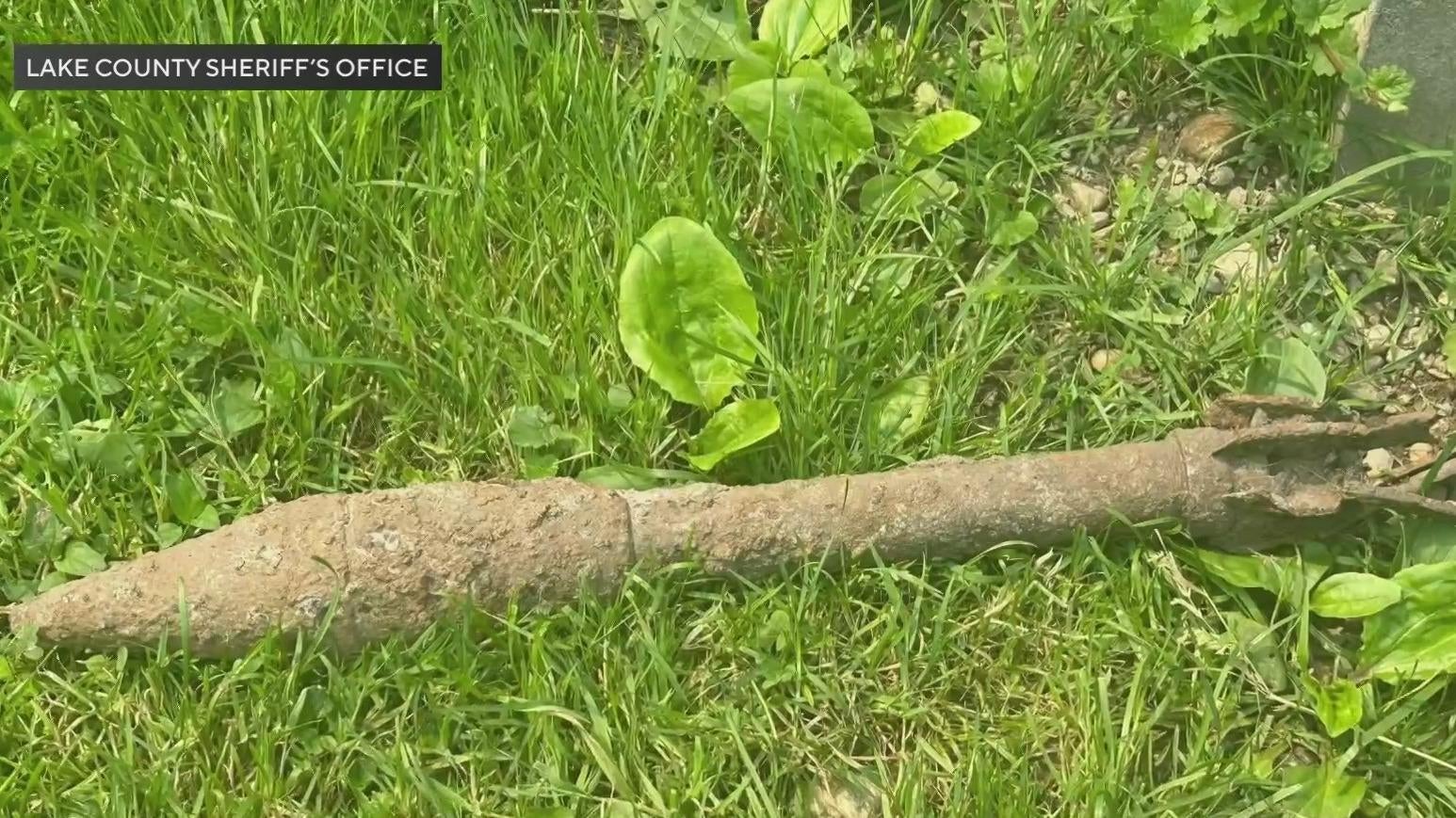 World War II-era rocket found buried near Lake County home - CBS Chicago