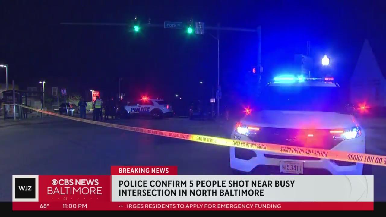 Six people shot at busy intersection in North Baltimore Friday, police ...