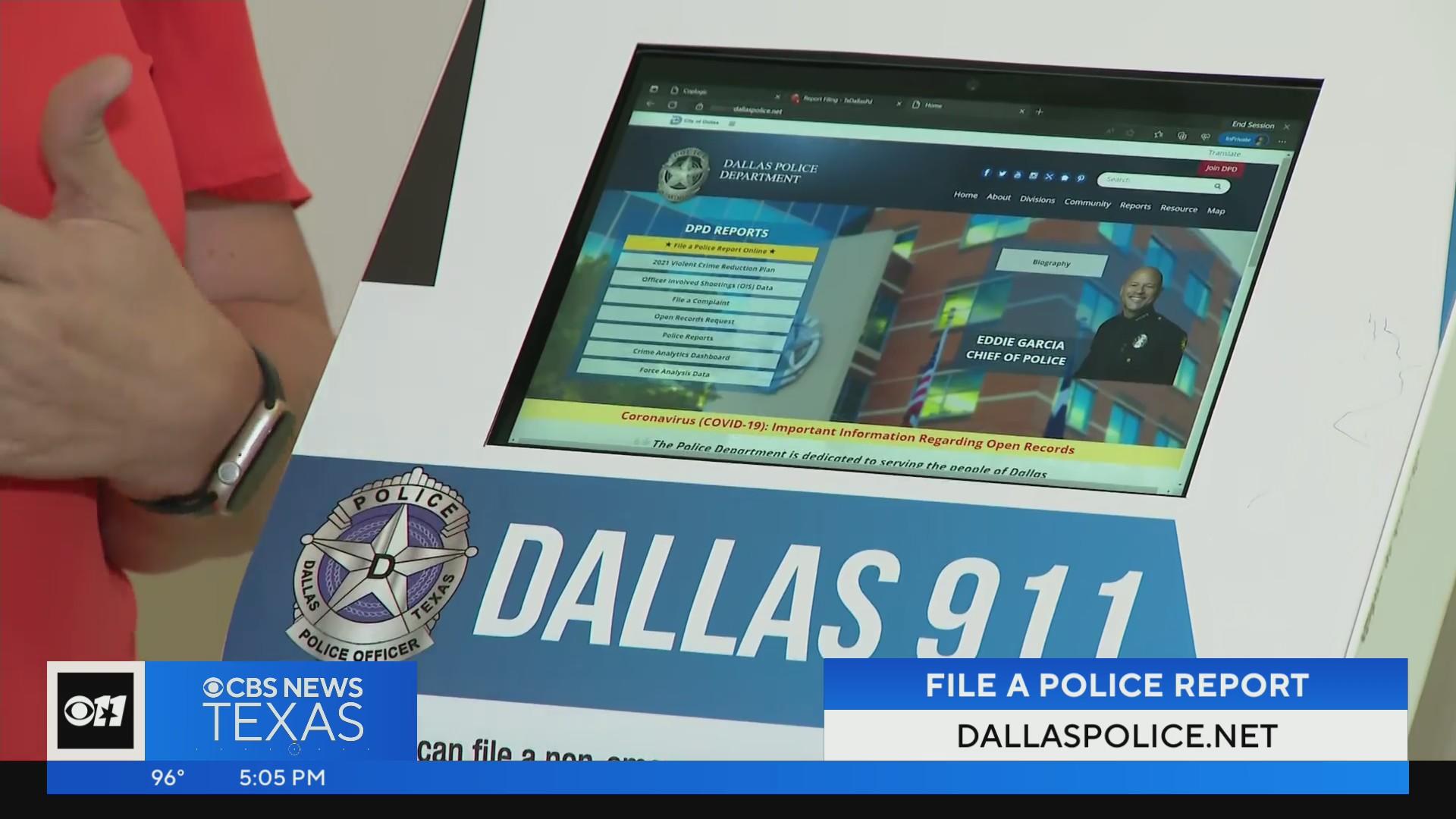Dallas police to begin accepting only online reports for certain non ...