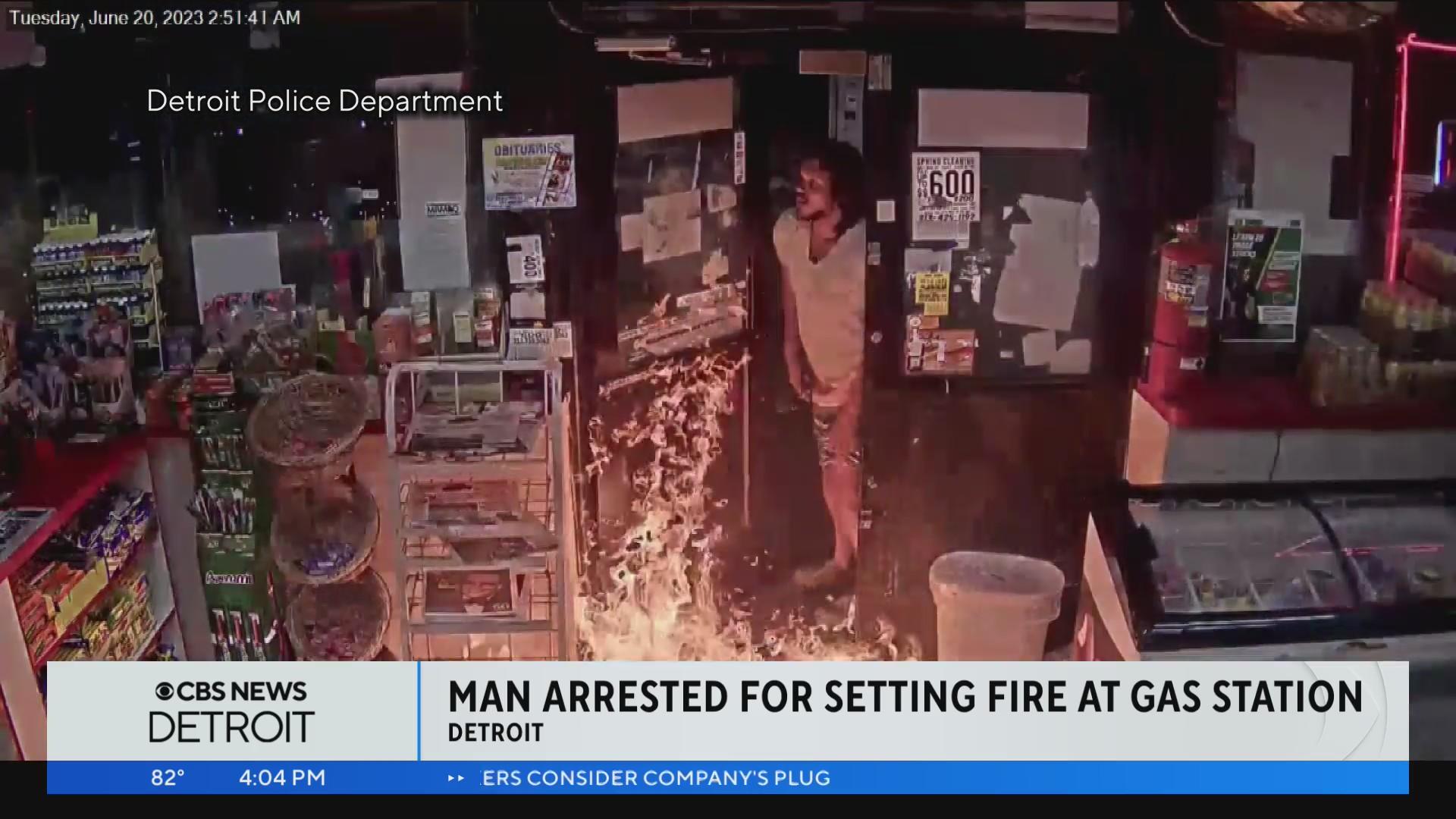 Detroit man charged in arson of 7 Mile gas station - CBS Detroit