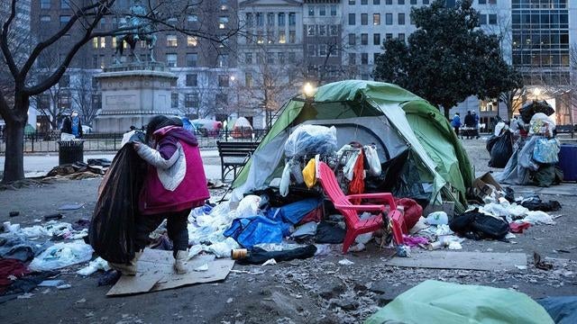 The homelessness population in major U.S. cities is on the rise - CBS News