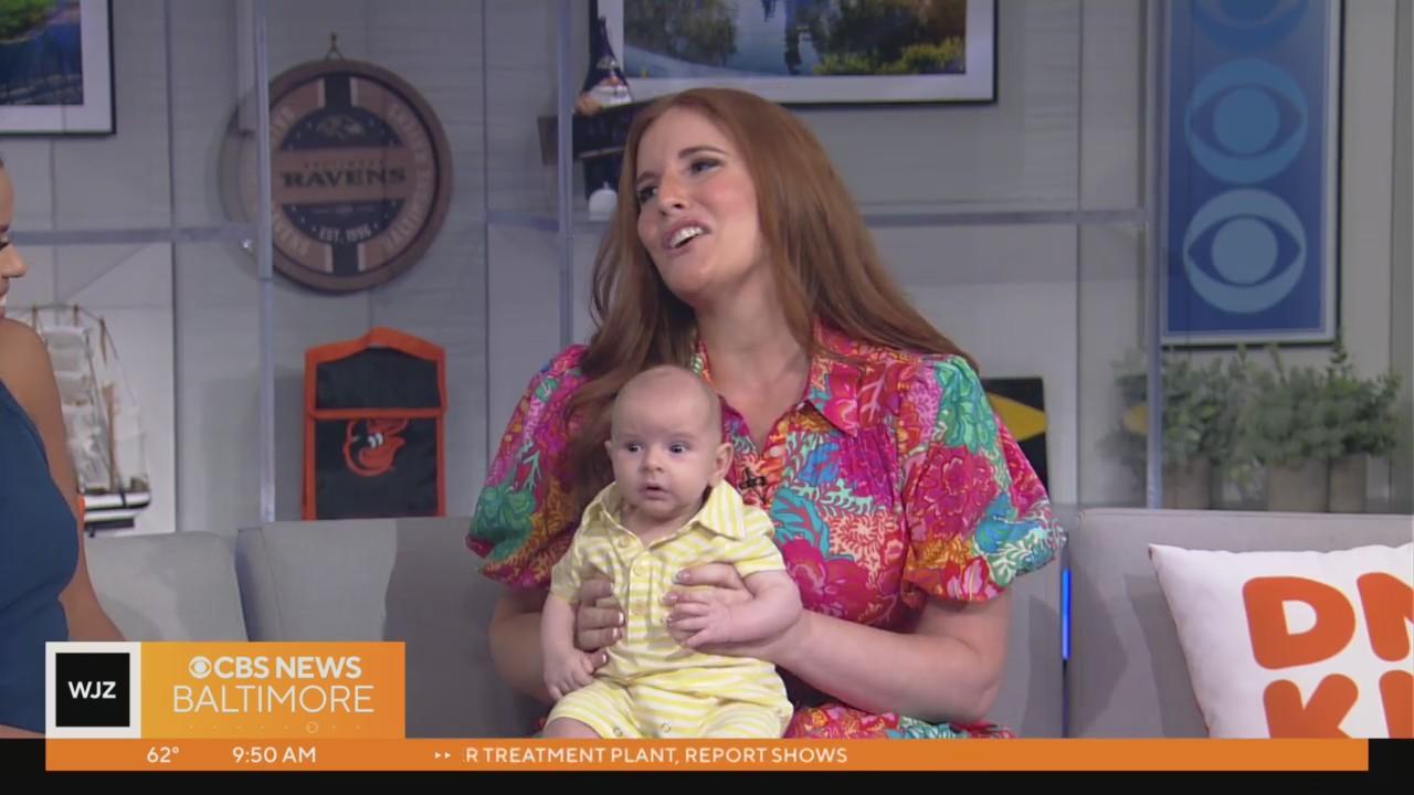 First Alert Meteorologist Meg McNamara brings Baby Teddy to visit WJZ ...