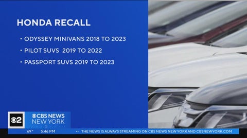 Honda recalls nearly 1.2 million cars over faulty backup camera - CBS News