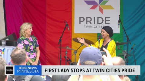 First lady Jill Biden stops by Twin Cities Pride Festival in Loring ...