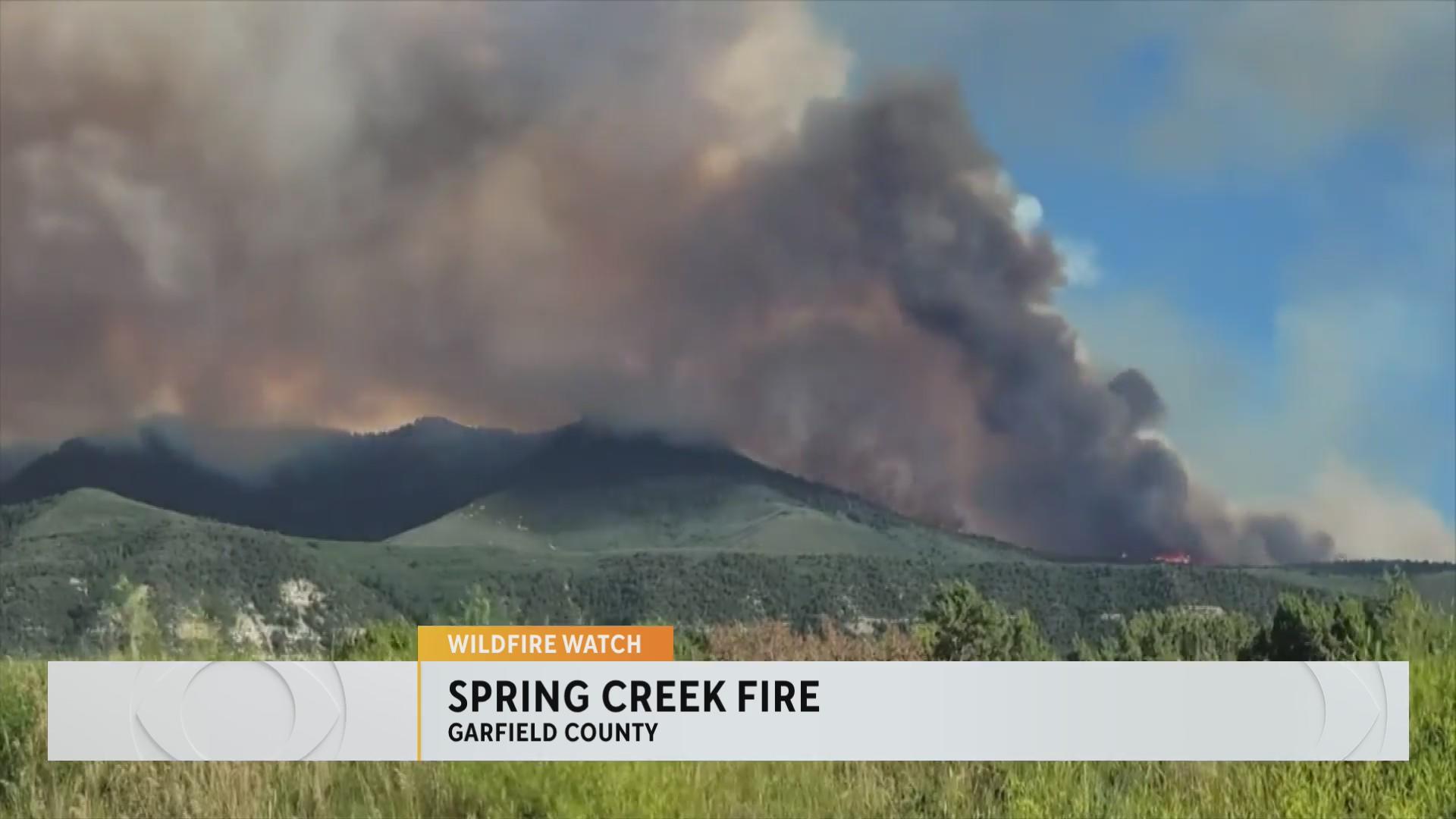Spring Creek Fire rapidly spreads to around 3,000 acres in Garfield ...