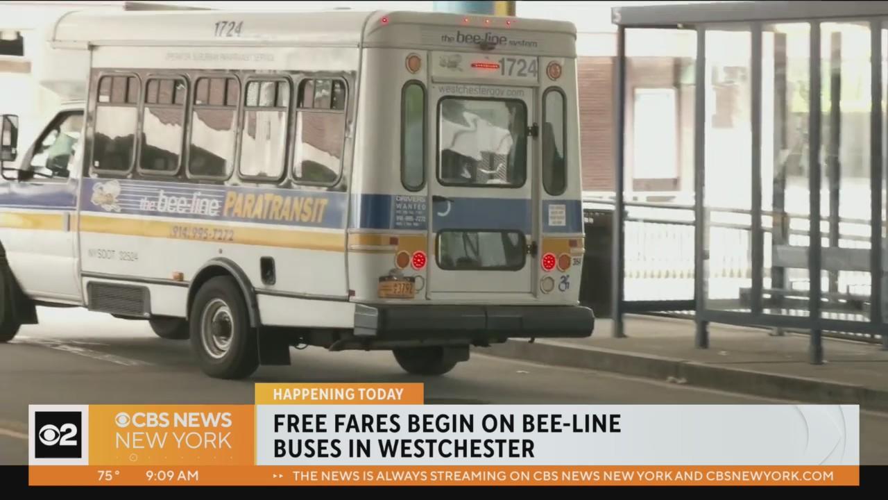 Bee-Line Buses go fare-free for summer in Westchester County - CBS New York