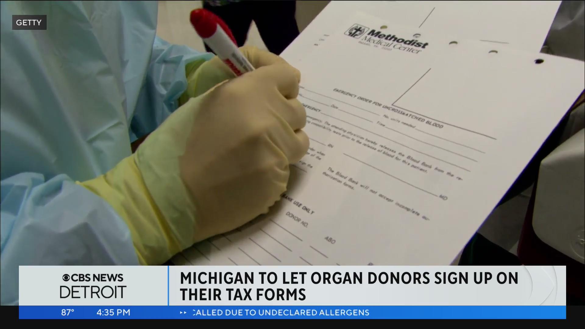 Michigan set to become first state allowing residents to become organ ...