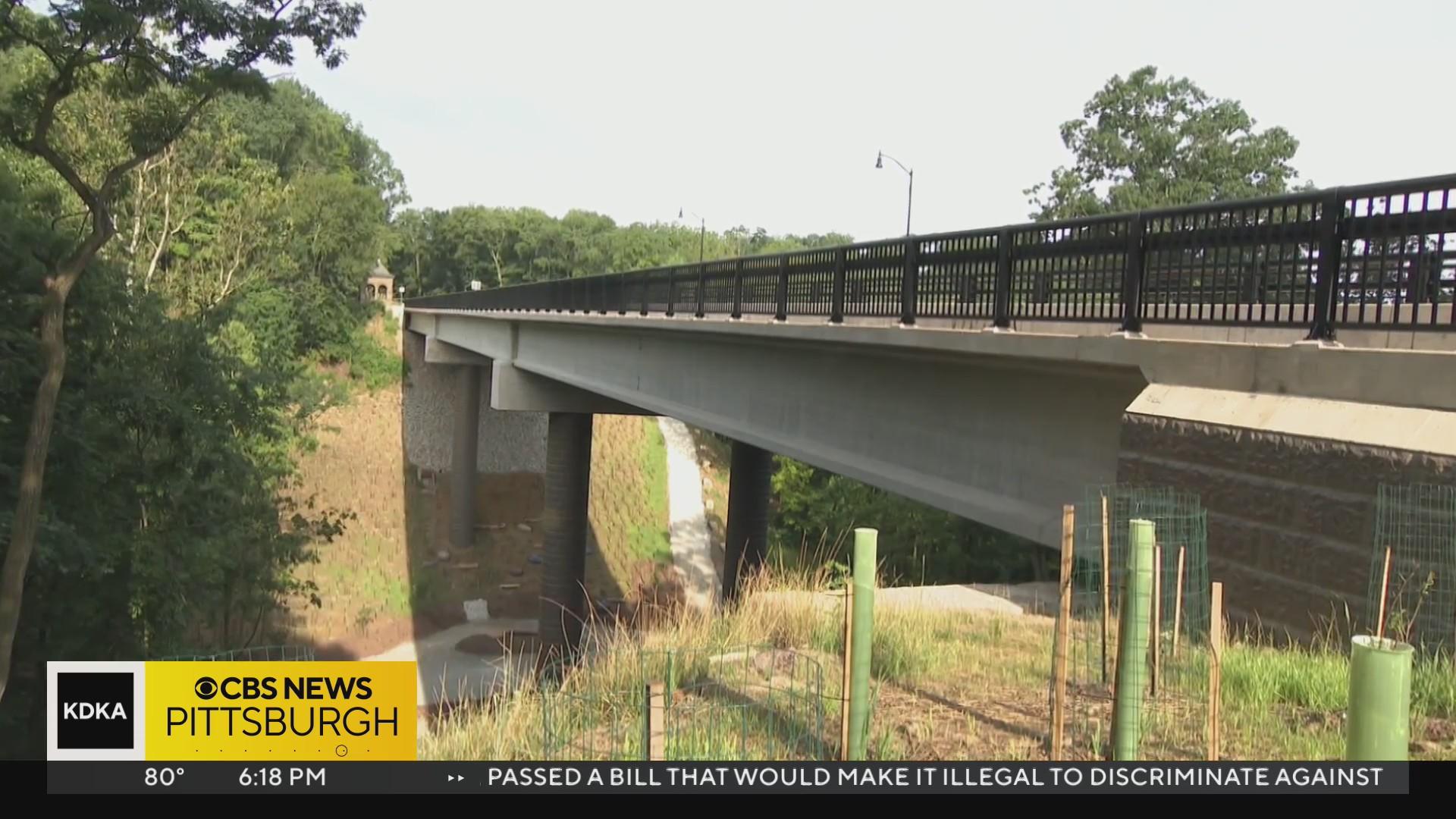 Fern Hollow Bridge reopens after final touches - CBS Pittsburgh