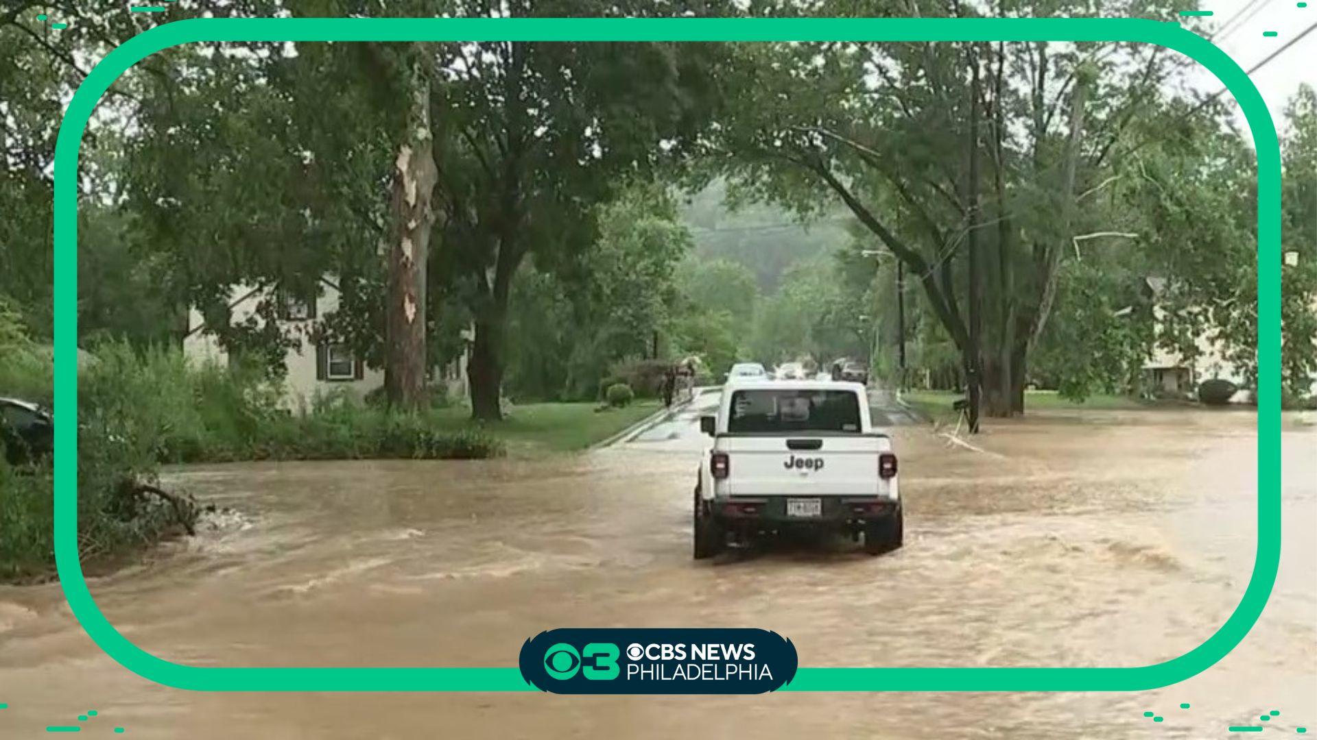 At least 40 displaced by flooding in Reading, Red Cross says - CBS ...