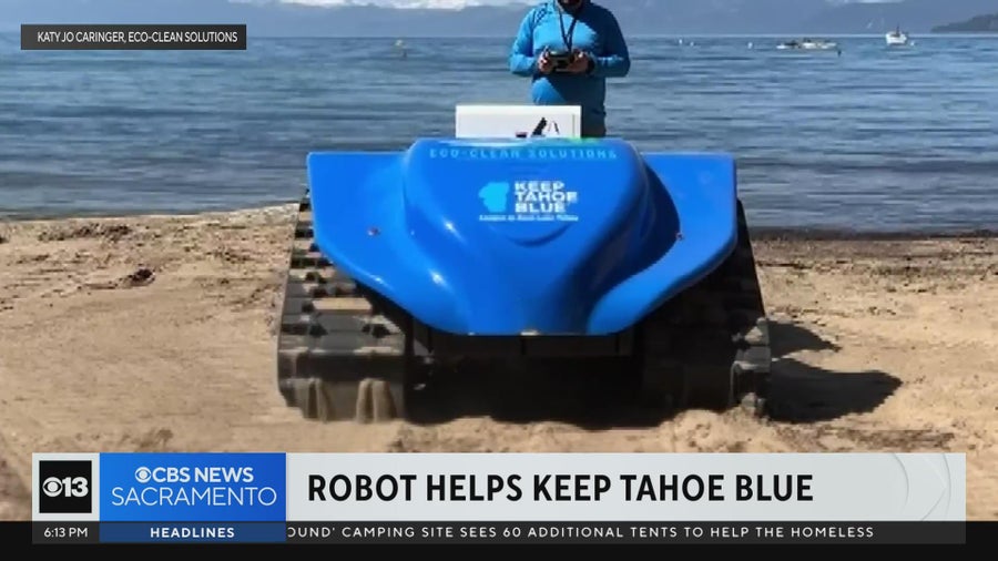 Meet BEBOT, the beach-cleaning robot that helps keep Tahoe blue - CBS ...