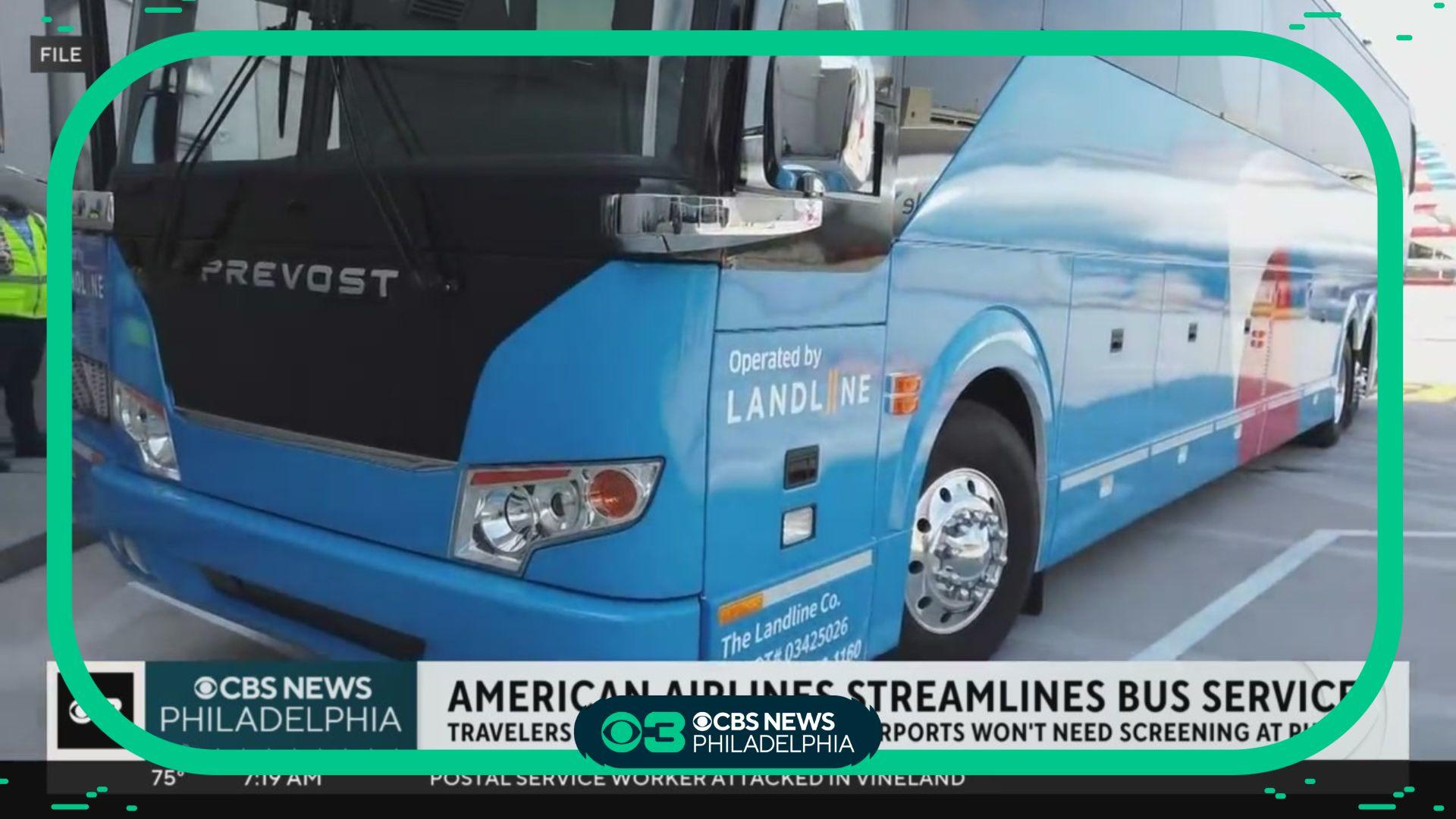 American Airlines introduces TSA-cleared bus between airports - CBS ...