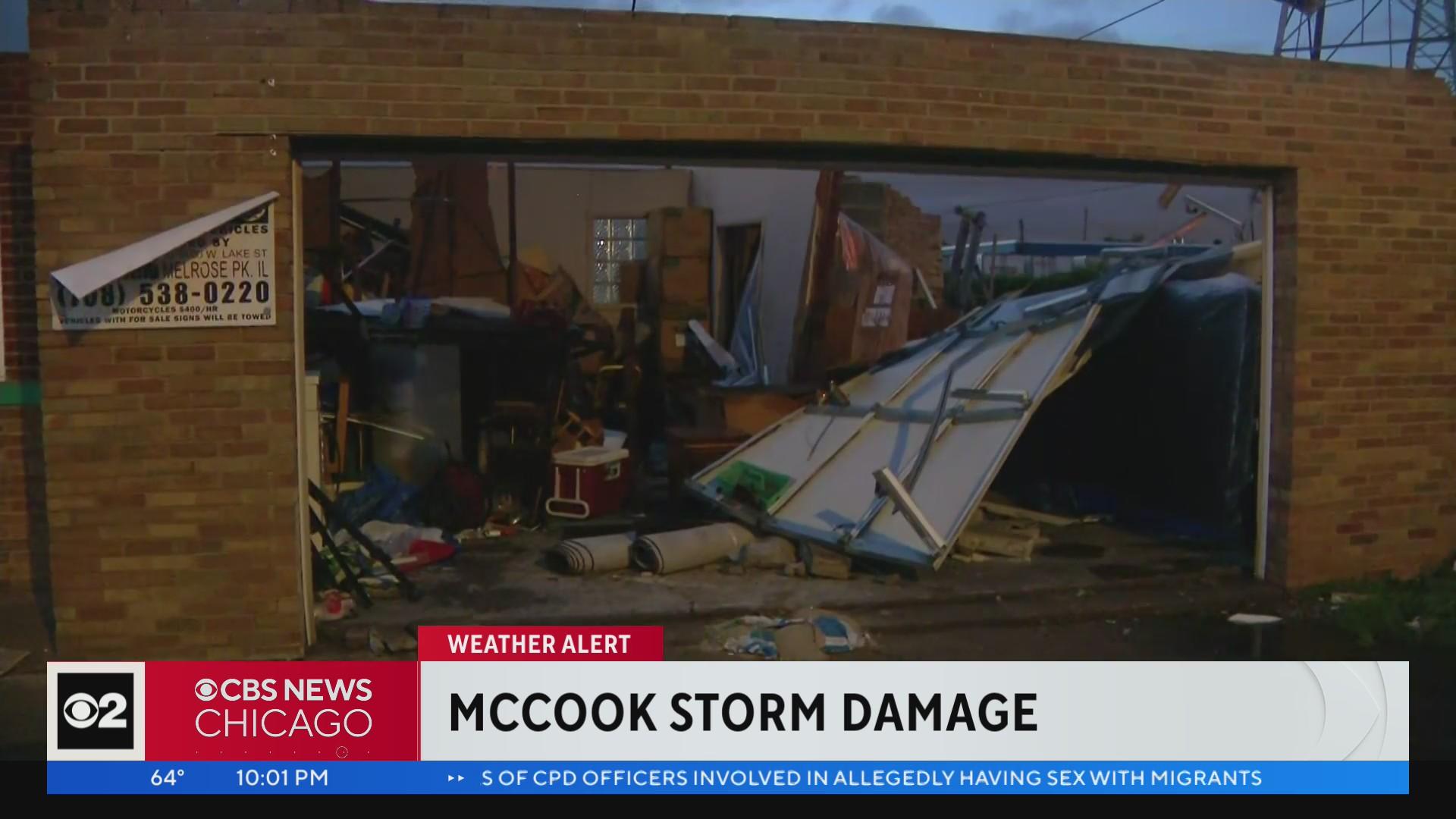 Tornado hit along I-55 corridor from Burr Ridge to Stickney - CBS Chicago