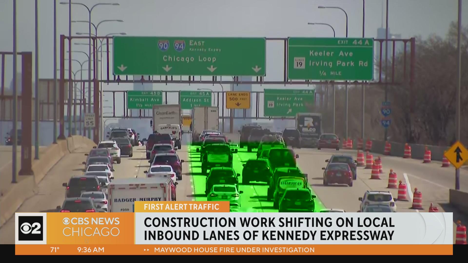 Kennedy Expressway Construction Changes - CBS Chicago