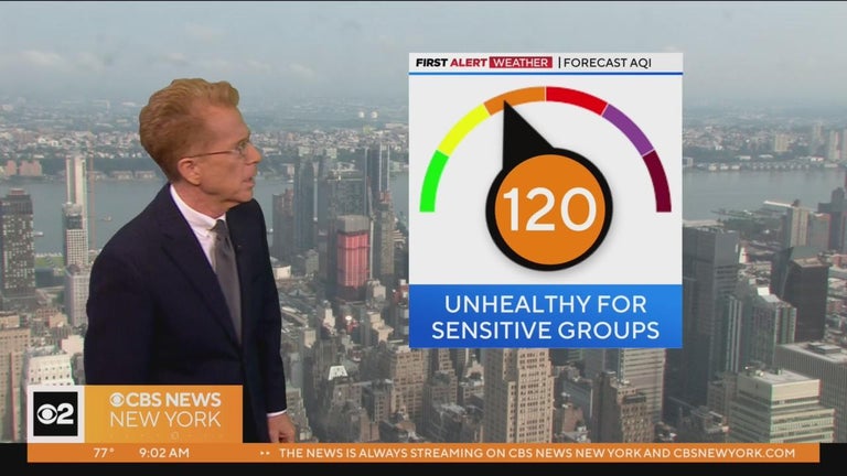 Air quality health advisories in effect across New York on Monday due ...