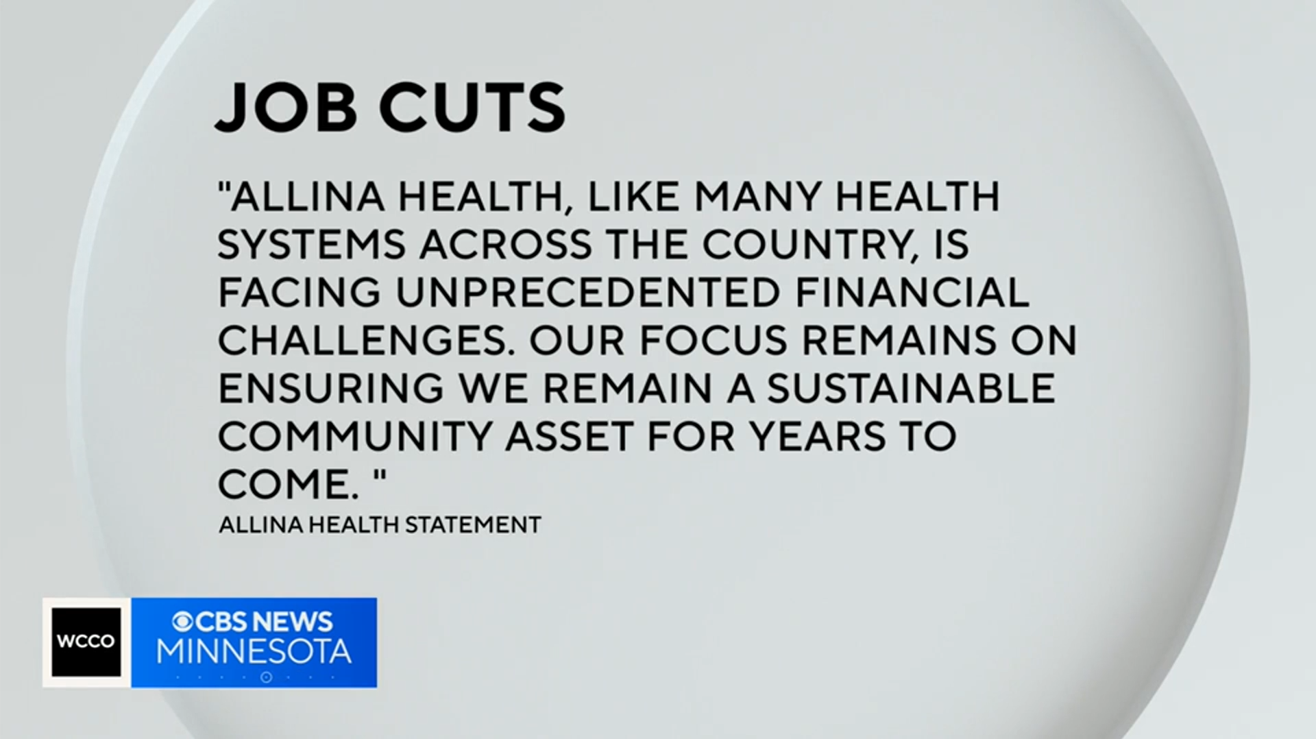 Allina Health begins layoffs of over 300 employees, cites financial ...